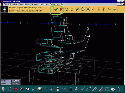 Cartoon hand modeled in Amapi