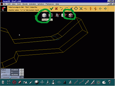 Cartoon hand modeled in Amapi